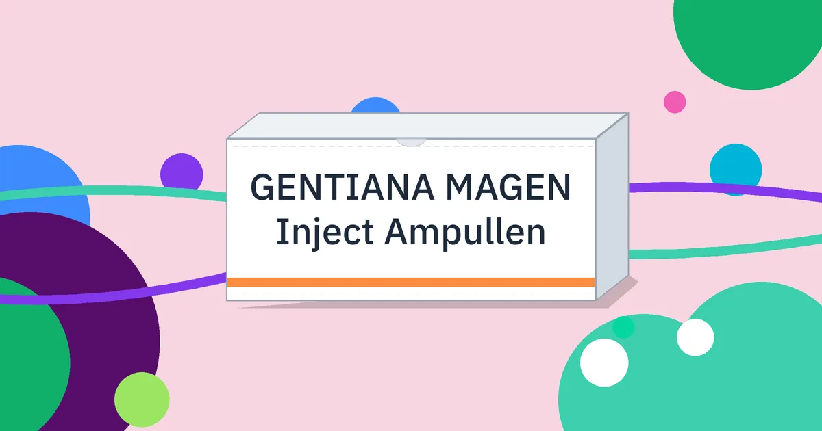 Symbolbild: Packung mit der Aufschrift GENTIANA MAGEN Inject Ampullen (PZN 00081398) – Verfügbarkeit und Bezug in Apotheken in Frankfurt am Main
