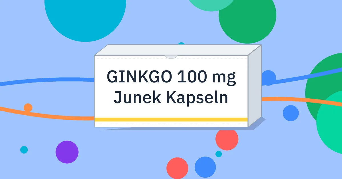 Symbolbild: Packung mit der Aufschrift GINKGO 100 mg Junek Kapseln (PZN 01643852) – Verfügbarkeit und Bezug in Apotheken in Frankfurt am Main