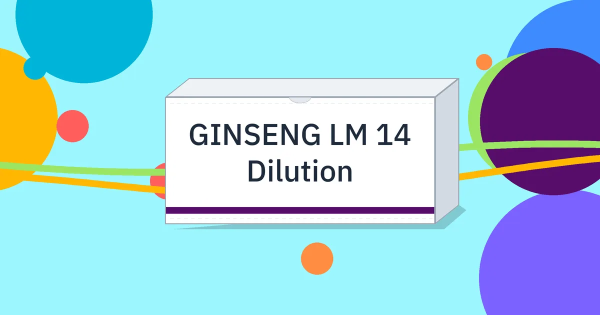 Symbolbild: Packung mit der Aufschrift GINSENG LM 14 Dilution (PZN 12878564) – Verfügbarkeit und Bezug in Apotheken in Frankfurt am Main