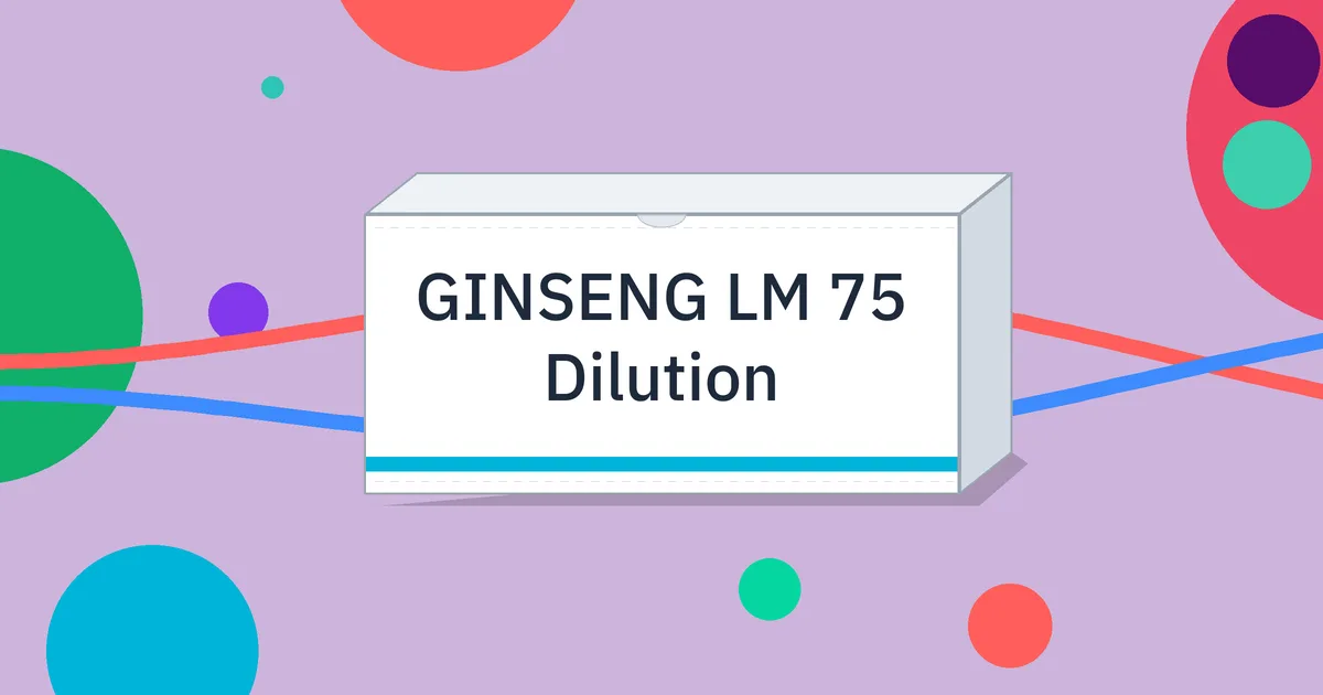 Symbolbild: Packung mit der Aufschrift GINSENG LM 75 Dilution (PZN 12878794) – Verfügbarkeit und Bezug in Apotheken in Frankfurt am Main