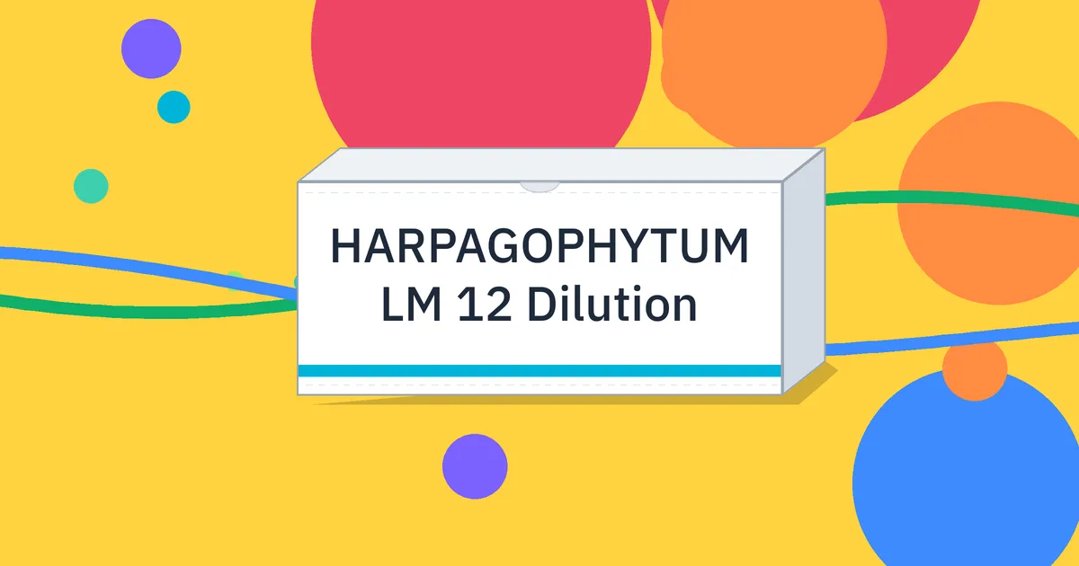 Symbolbild: Packung mit der Aufschrift HARPAGOPHYTUM LM 12 Dilution (PZN 13550699) – Verfügbarkeit und Bezug in Apotheken in Frankfurt am Main