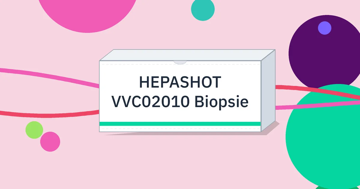 Symbolbild: Packung mit der Aufschrift HEPASHOT VVC02010 Biopsie (PZN 19250805) – Verfügbarkeit und Bezug in Apotheken in Frankfurt am Main