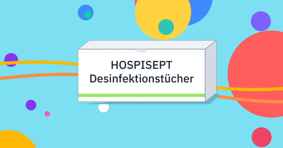 Symbolbild: Packung mit der Aufschrift HOSPISEPT Desinfektionstücher (PZN 07139793) – Verfügbarkeit und Bezug in Apotheken in Frankfurt am Main