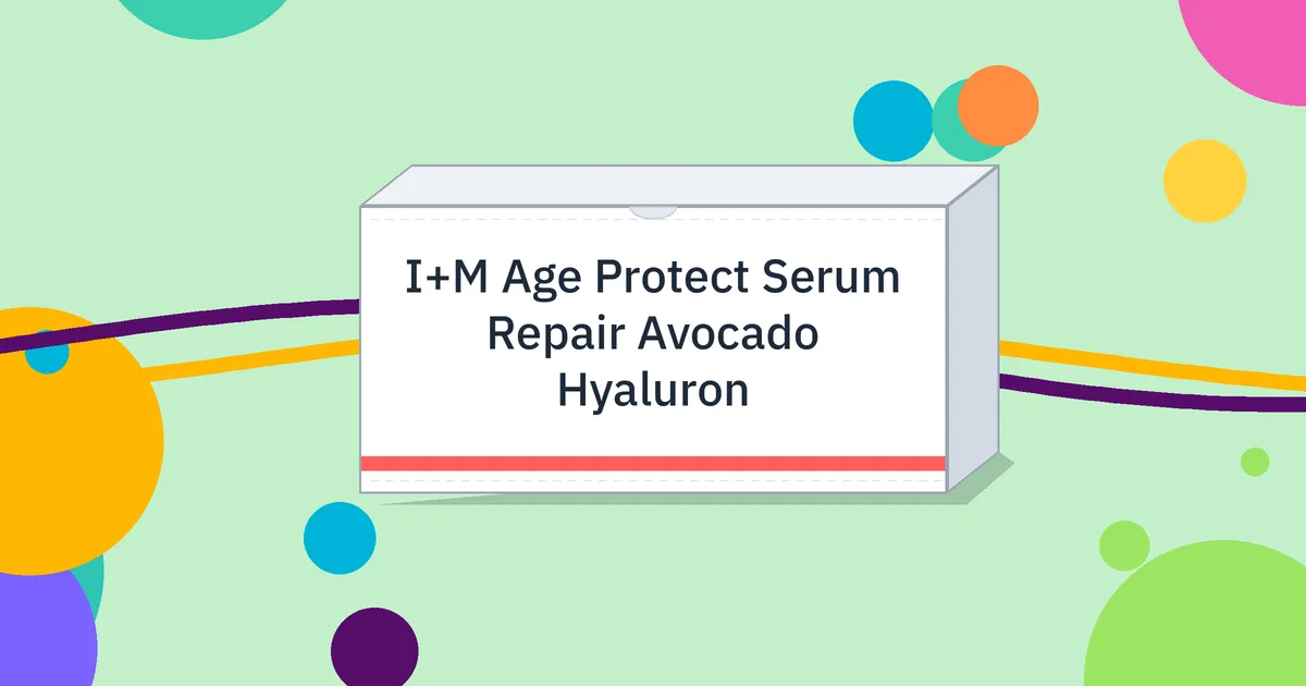 Symbolbild: Packung mit der Aufschrift I+M Age Protect Serum Repair Avocado Hyaluron (PZN 06721835) – Verfügbarkeit und Bezug in Apotheken in Frankfurt am Main