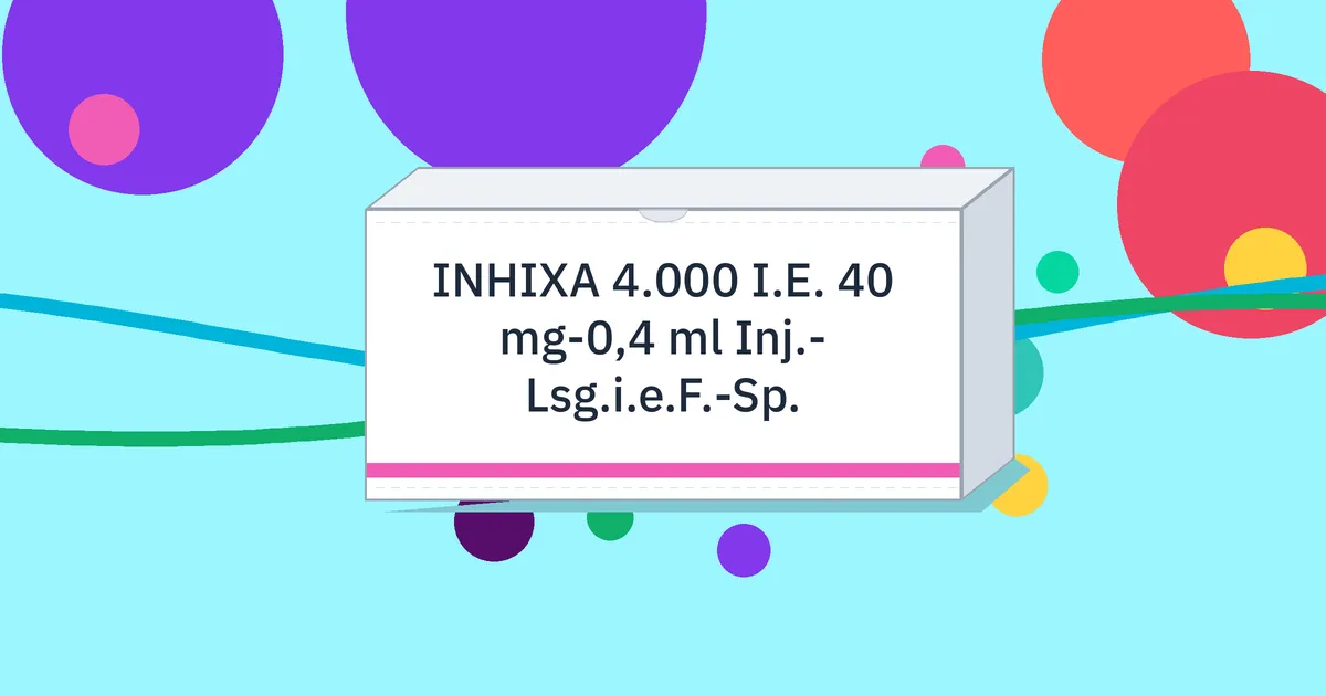 Symbolbild: Packung mit der Aufschrift INHIXA 4.000 I.E. 40 mg-0,4 ml Inj.-Lsg.i.e.F.-Sp. (PZN 18094467) – Verfügbarkeit und Bezug in Apotheken in Frankfurt am Main