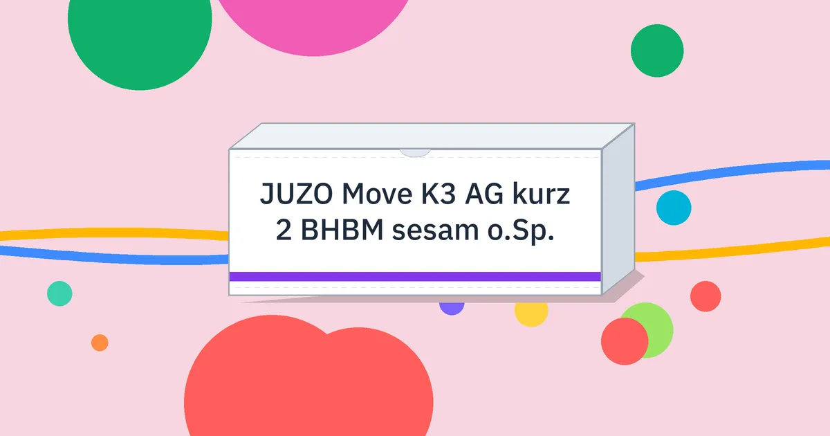 Symbolbild: Packung mit der Aufschrift JUZO Move K3 AG kurz 2 BHBM sesam o.Sp. (PZN 18582037) – Verfügbarkeit und Bezug in Apotheken in Frankfurt am Main