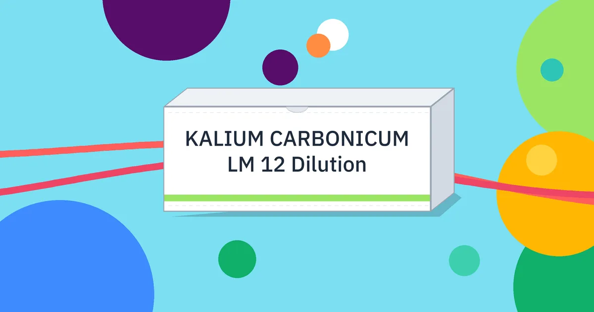 Symbolbild: Packung mit der Aufschrift KALIUM CARBONICUM LM 12 Dilution (PZN 07540722) – Verfügbarkeit und Bezug in Apotheken in Frankfurt am Main
