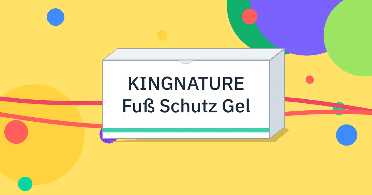 Symbolbild: Packung mit der Aufschrift KINGNATURE Fuß Schutz Gel (PZN 19667014) – Verfügbarkeit und Bezug in Apotheken in Frankfurt am Main