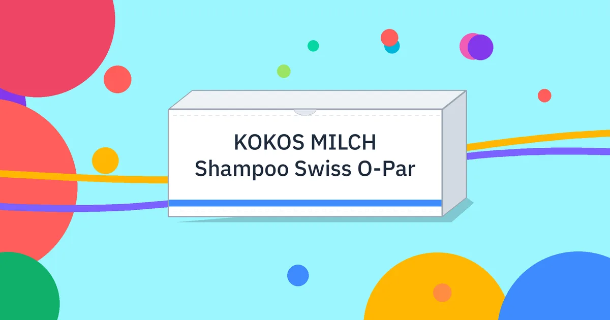 Symbolbild: Packung mit der Aufschrift KOKOS MILCH Shampoo Swiss O-Par (PZN 02190571) – Verfügbarkeit und Bezug in Apotheken in Frankfurt am Main