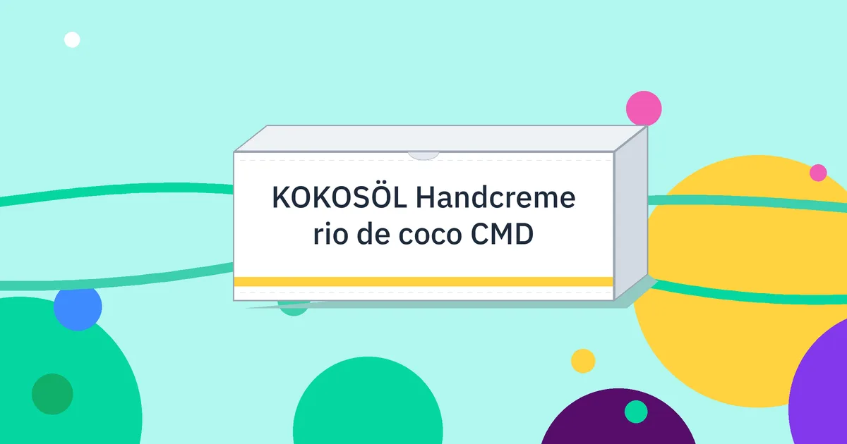 Symbolbild: Packung mit der Aufschrift KOKOSÖL Handcreme rio de coco CMD (PZN 09946635) – Verfügbarkeit und Bezug in Apotheken in Frankfurt am Main