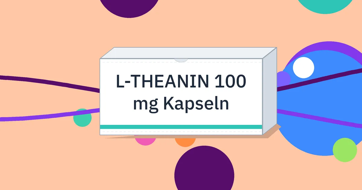 Symbolbild: Packung mit der Aufschrift L-THEANIN 100 mg Kapseln (PZN 20218149) – Verfügbarkeit und Bezug in Apotheken in Frankfurt am Main