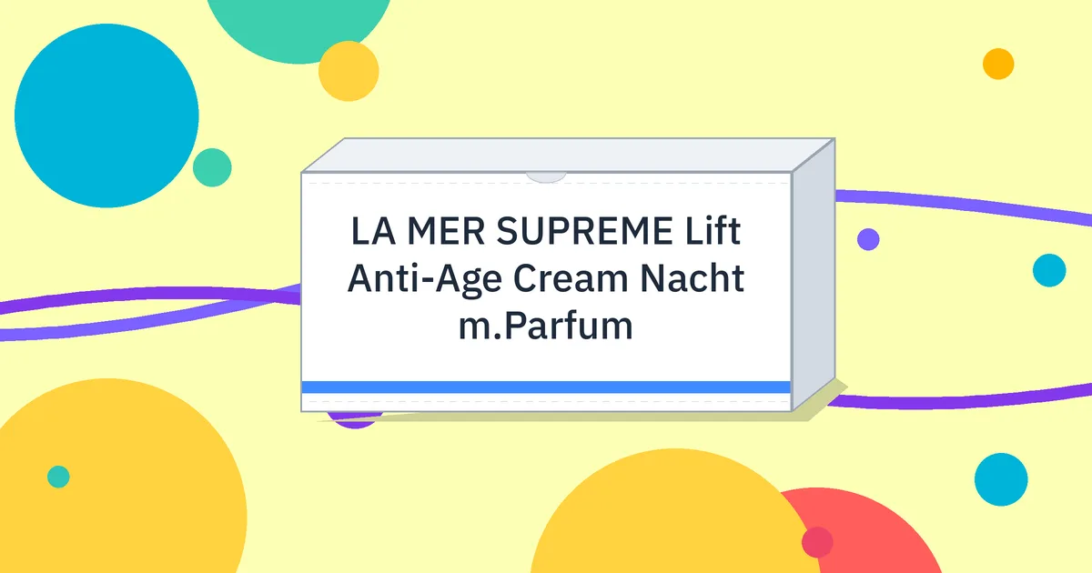 Symbolbild: Packung mit der Aufschrift LA MER SUPREME Lift Anti-Age Cream Nacht m.Parfum (PZN 18873125) – Verfügbarkeit und Bezug in Apotheken in Frankfurt am Main