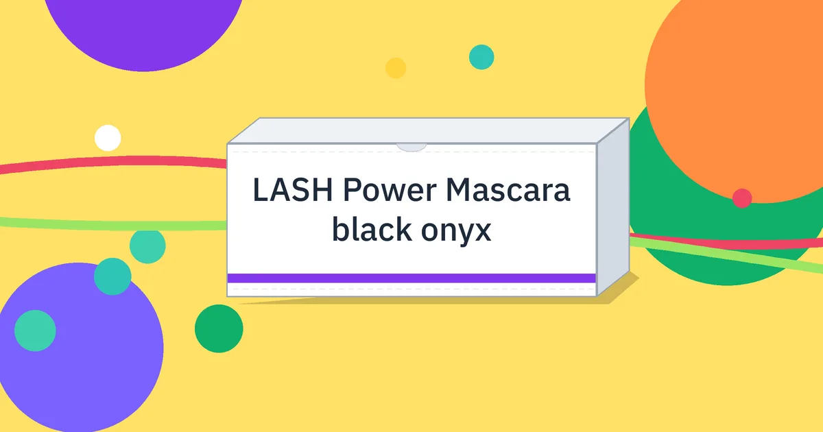 Symbolbild: Packung mit der Aufschrift LASH Power Mascara black onyx (PZN 18895842) – Verfügbarkeit und Bezug in Apotheken in Frankfurt am Main