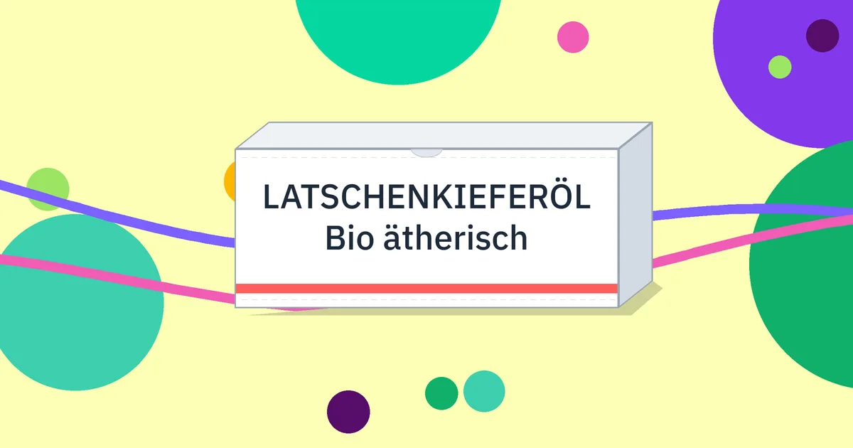 Symbolbild: Packung mit der Aufschrift LATSCHENKIEFERÖL Bio ätherisch (PZN 04461666) – Verfügbarkeit und Bezug in Apotheken in Frankfurt am Main