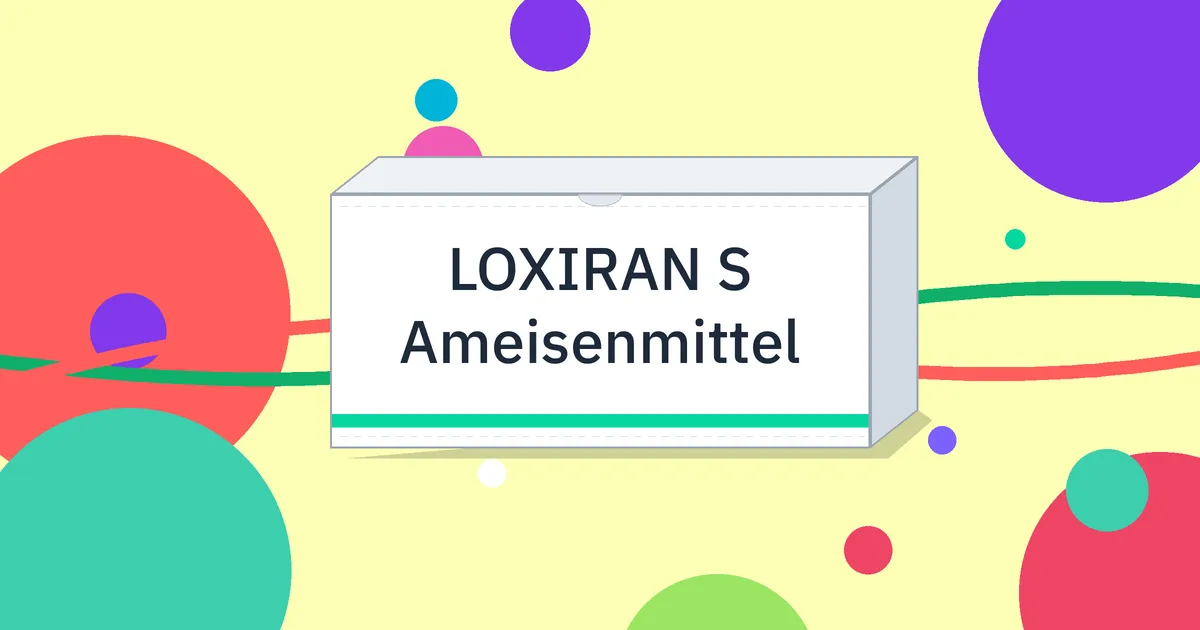 Symbolbild: Packung mit der Aufschrift LOXIRAN S Ameisenmittel (PZN 03276300) – Verfügbarkeit und Bezug in Apotheken in Frankfurt am Main