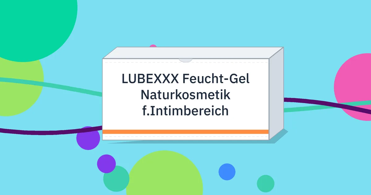 Symbolbild: Packung mit der Aufschrift LUBEXXX Feucht-Gel Naturkosmetik f.Intimbereich (PZN 17756110) – Verfügbarkeit und Bezug in Apotheken in Frankfurt am Main