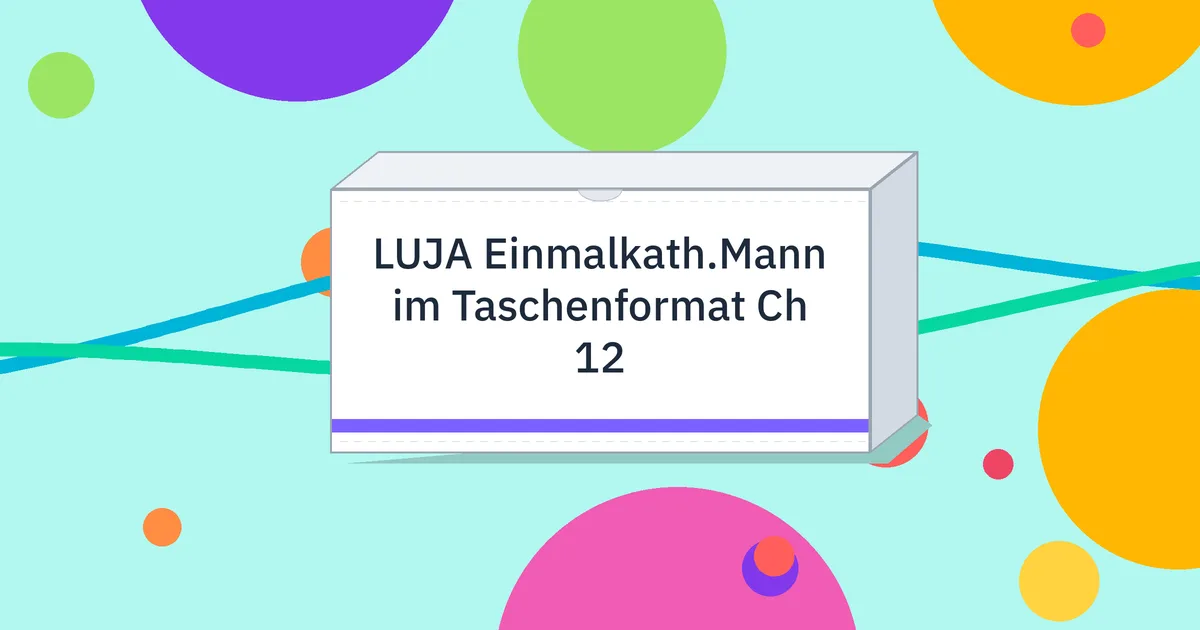 Symbolbild: Packung mit der Aufschrift LUJA Einmalkath.Mann im Taschenformat Ch 12 (PZN 18650164) – Verfügbarkeit und Bezug in Apotheken in Frankfurt am Main