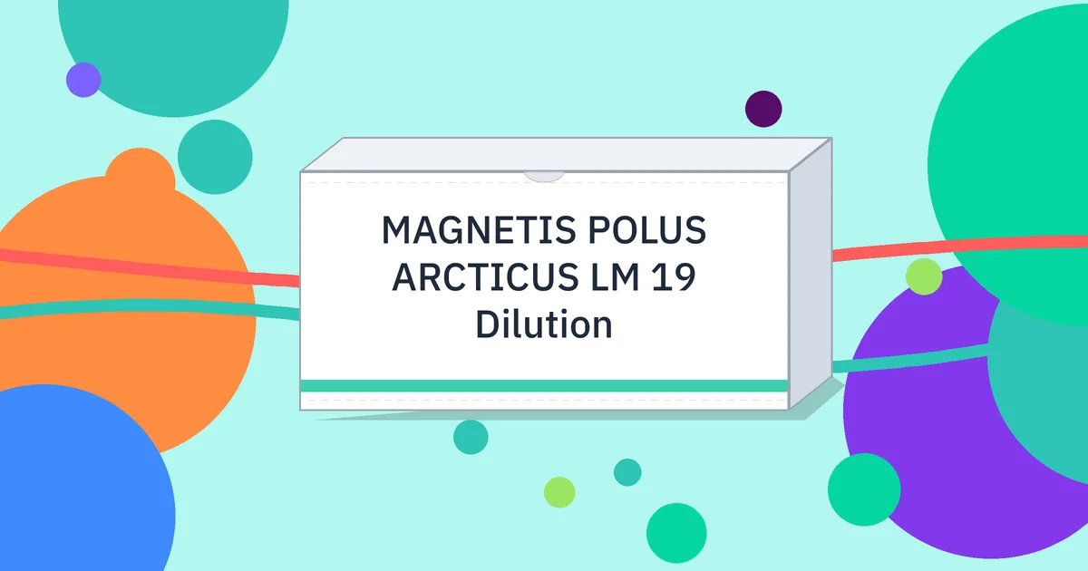 Symbolbild: Packung mit der Aufschrift MAGNETIS POLUS ARCTICUS LM 19 Dilution (PZN 12941038) – Verfügbarkeit und Bezug in Apotheken in Frankfurt am Main