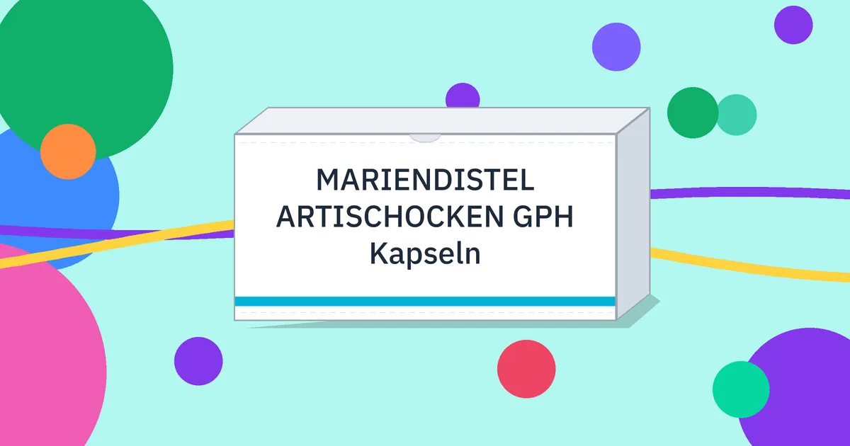 Symbolbild: Packung mit der Aufschrift MARIENDISTEL ARTISCHOCKEN GPH Kapseln (PZN 13894631) – Verfügbarkeit und Bezug in Apotheken in Frankfurt am Main