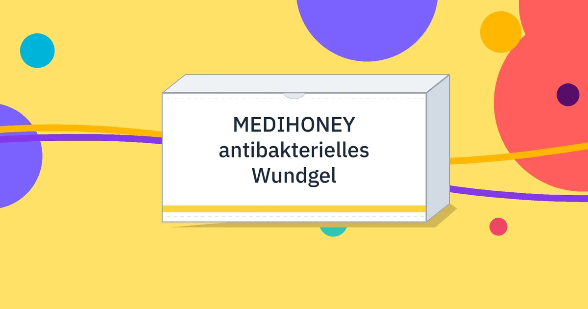 Symbolbild: Packung mit der Aufschrift MEDIHONEY antibakterielles Wundgel (PZN 04920252) – Verfügbarkeit und Bezug in Apotheken in Frankfurt am Main