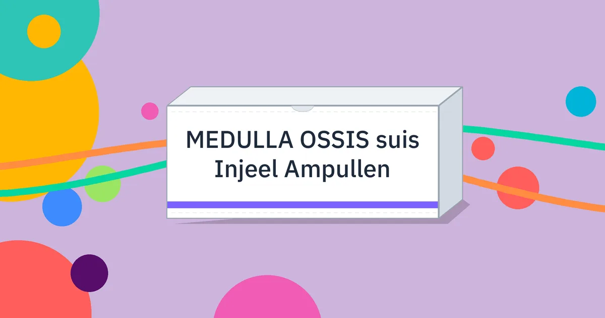 Symbolbild: Packung mit der Aufschrift MEDULLA OSSIS suis Injeel Ampullen (PZN 00664220) – Verfügbarkeit und Bezug in Apotheken in Frankfurt am Main