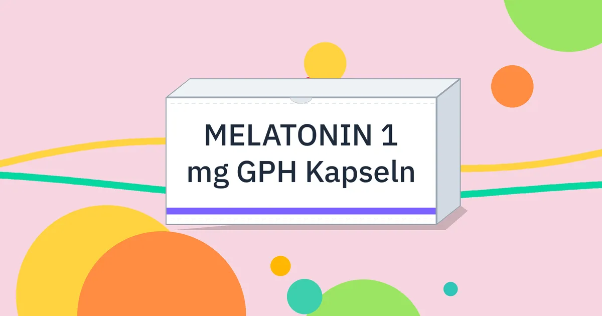 Symbolbild: Packung mit der Aufschrift MELATONIN 1 mg GPH Kapseln (PZN 09915669) – Verfügbarkeit und Bezug in Apotheken in Frankfurt am Main