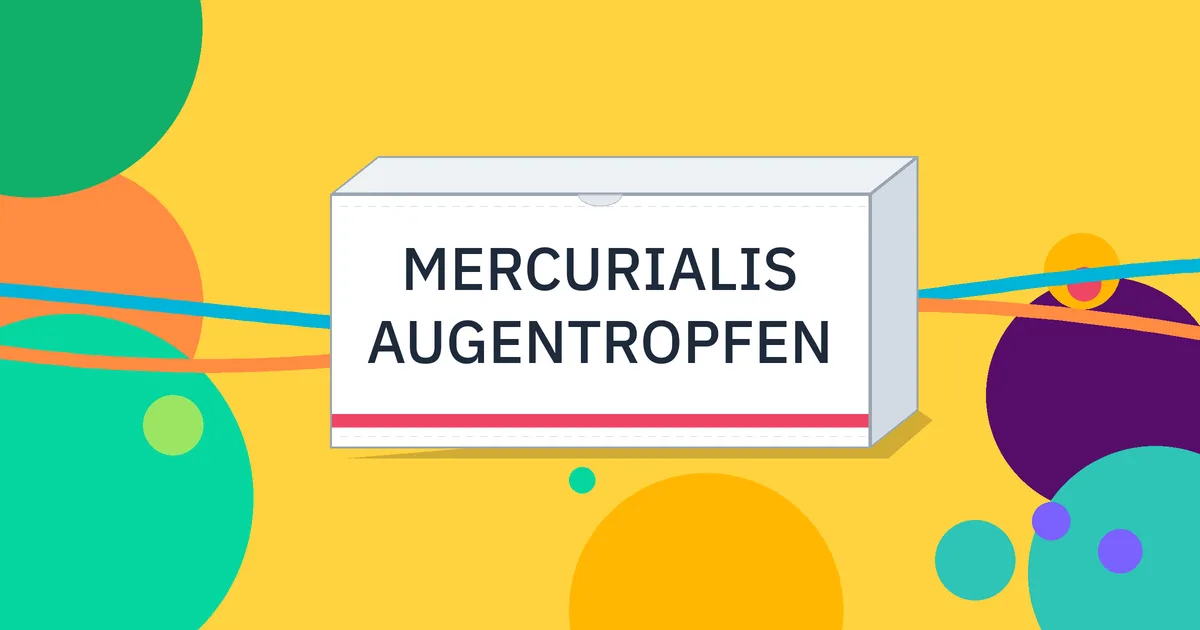 Symbolbild: Packung mit der Aufschrift MERCURIALIS AUGENTROPFEN (PZN 01448300) – Verfügbarkeit und Bezug in Apotheken in Frankfurt am Main
