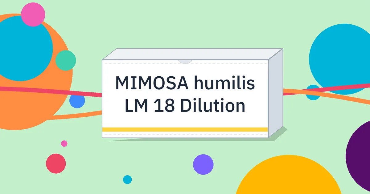 Symbolbild: Packung mit der Aufschrift MIMOSA humilis LM 18 Dilution (PZN 13608482) – Verfügbarkeit und Bezug in Apotheken in Frankfurt am Main