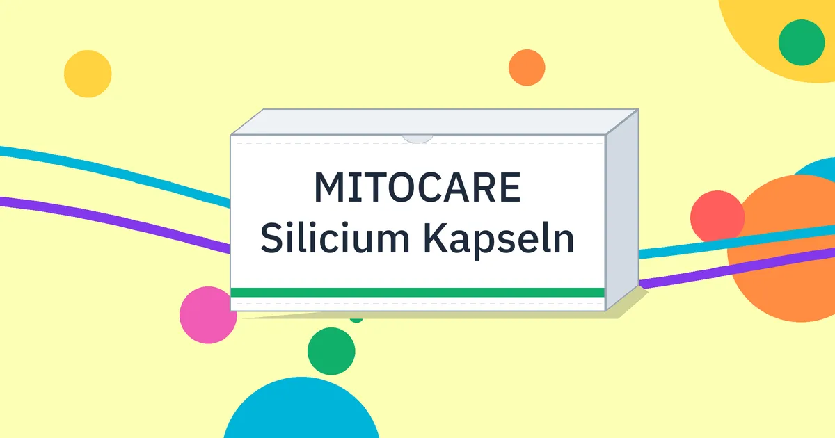 Symbolbild: Packung mit der Aufschrift MITOCARE Silicium Kapseln (PZN 19455967) – Verfügbarkeit und Bezug in Apotheken in Frankfurt am Main