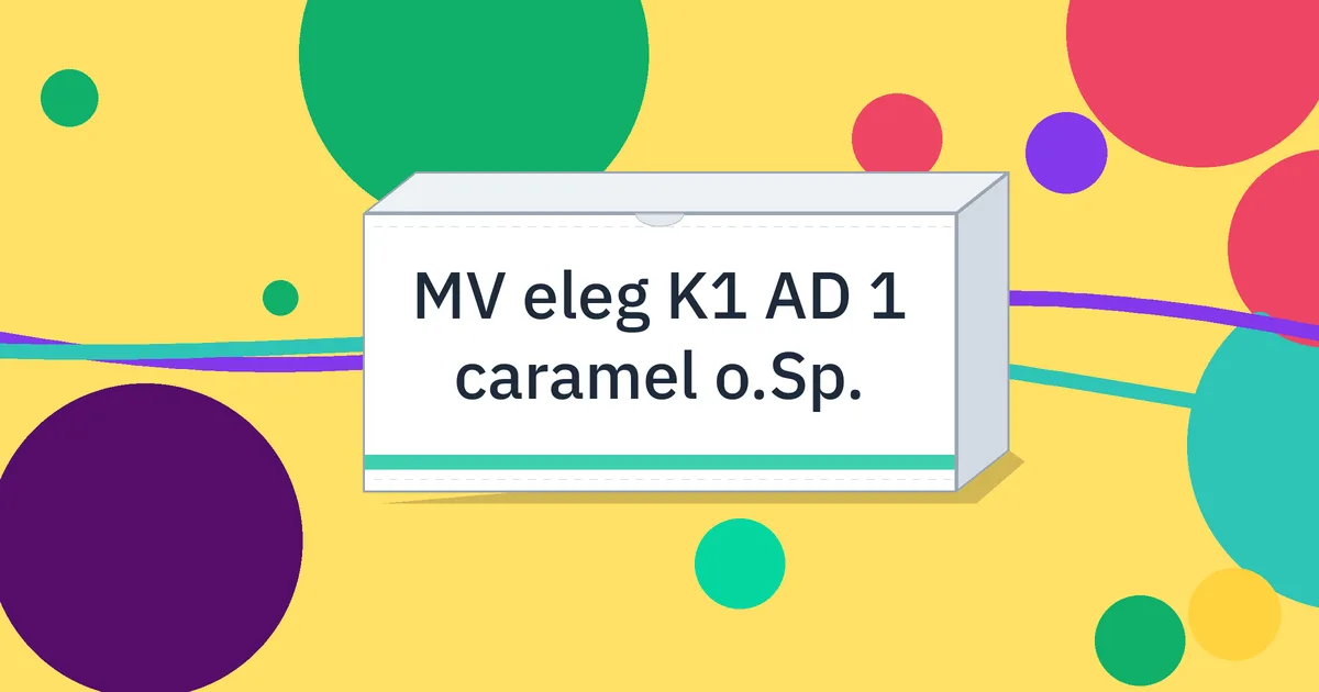 Symbolbild: Packung mit der Aufschrift MV eleg K1 AD 1 caramel o.Sp. (PZN 00528296) – Verfügbarkeit und Bezug in Apotheken in Frankfurt am Main