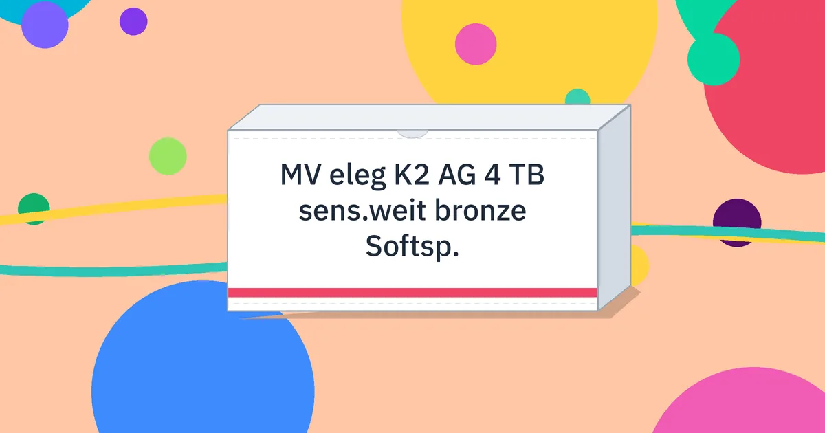 Symbolbild: Packung mit der Aufschrift MV eleg K2 AG 4 TB sens.weit bronze Softsp. (PZN 14719203) – Verfügbarkeit und Bezug in Apotheken in Frankfurt am Main
