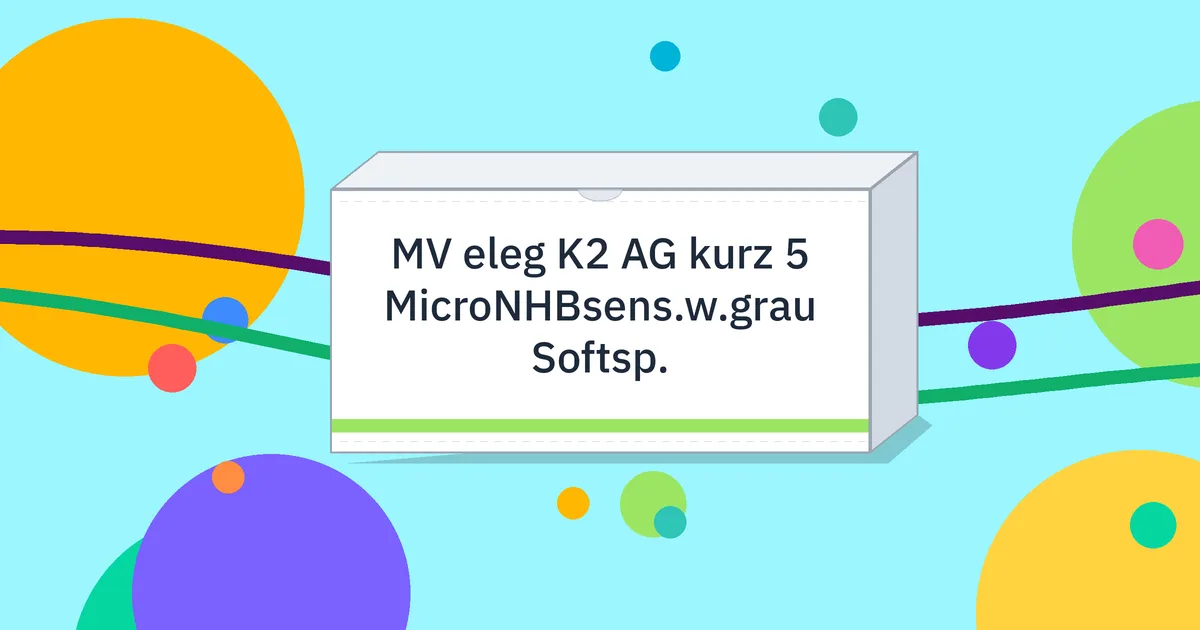 Symbolbild: Packung mit der Aufschrift MV eleg K2 AG kurz 5 MicroNHBsens.w.grau Softsp. (PZN 18927430) – Verfügbarkeit und Bezug in Apotheken in Frankfurt am Main
