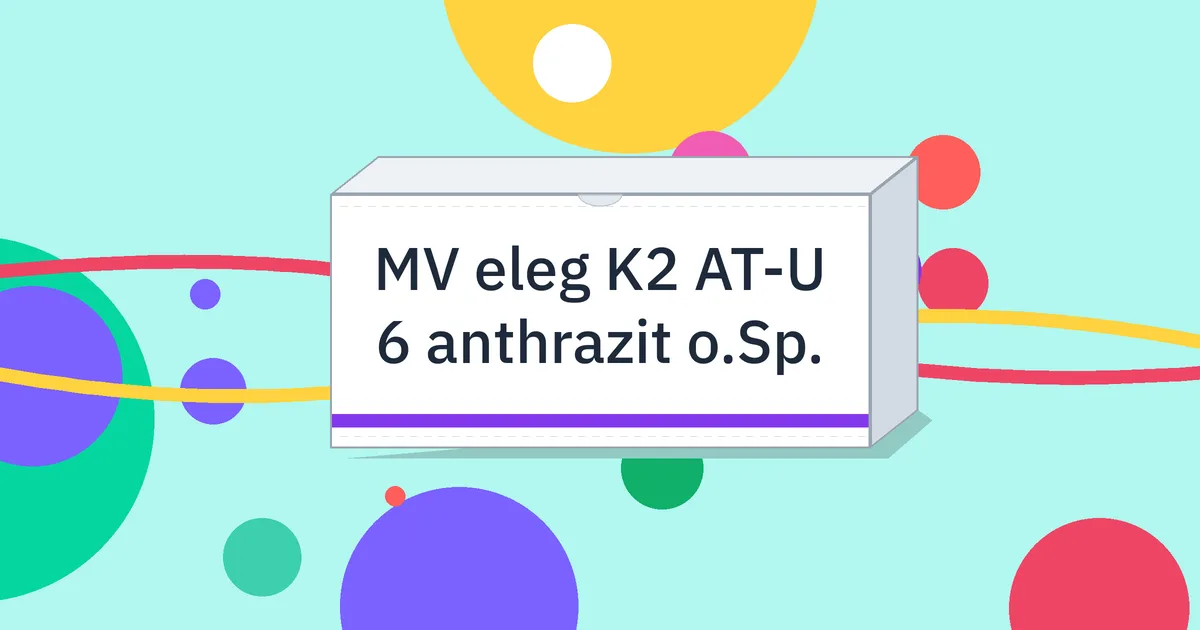 Symbolbild: Packung mit der Aufschrift MV eleg K2 AT-U 6 anthrazit o.Sp. (PZN 00643293) – Verfügbarkeit und Bezug in Apotheken in Frankfurt am Main