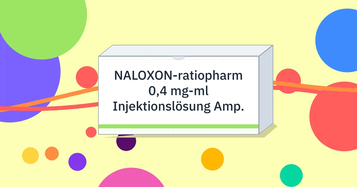 Symbolbild: Packung mit der Aufschrift NALOXON-ratiopharm 0,4 mg-ml Injektionslösung Amp. (PZN 04788930) – Verfügbarkeit und Bezug in Apotheken in Frankfurt am Main