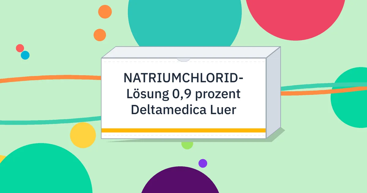 Symbolbild: Packung mit der Aufschrift NATRIUMCHLORID-Lösung 0,9 prozent Deltamedica Luer (PZN 17393050) – Verfügbarkeit und Bezug in Apotheken in Frankfurt am Main