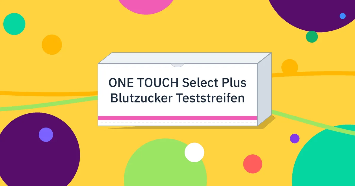 Symbolbild: Packung mit der Aufschrift ONE TOUCH Select Plus Blutzucker Teststreifen (PZN 13915178) – Verfügbarkeit und Bezug in Apotheken in Frankfurt am Main