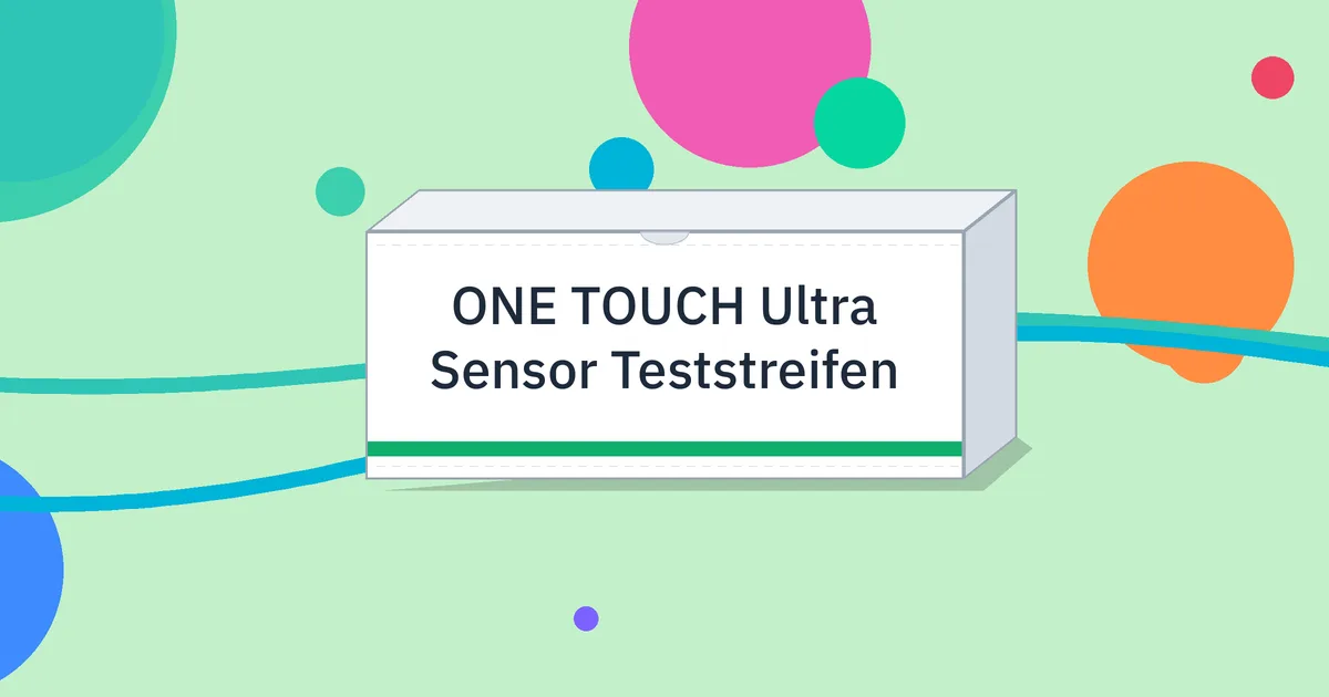 Symbolbild: Packung mit der Aufschrift ONE TOUCH Ultra Sensor Teststreifen (PZN 10123525) – Verfügbarkeit und Bezug in Apotheken in Frankfurt am Main
