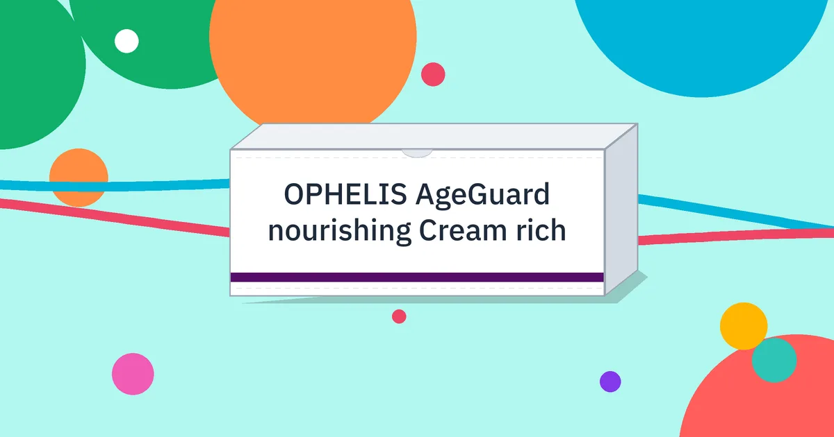 Symbolbild: Packung mit der Aufschrift OPHELIS AgeGuard nourishing Cream rich (PZN 19427333) – Verfügbarkeit und Bezug in Apotheken in Frankfurt am Main