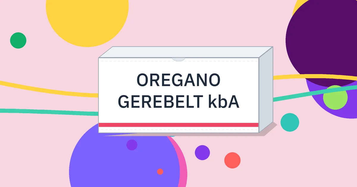 Symbolbild: Packung mit der Aufschrift OREGANO GEREBELT kbA (PZN 05511165) – Verfügbarkeit und Bezug in Apotheken in Frankfurt am Main