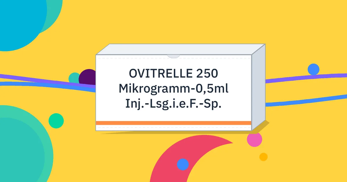 Symbolbild: Packung mit der Aufschrift OVITRELLE 250 Mikrogramm-0,5ml Inj.-Lsg.i.e.F.-Sp. (PZN 02209394) – Verfügbarkeit und Bezug in Apotheken in Frankfurt am Main