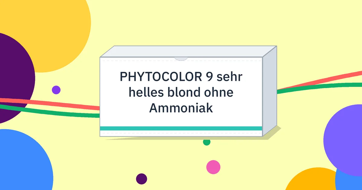 Symbolbild: Packung mit der Aufschrift PHYTOCOLOR 9 sehr helles blond ohne Ammoniak (PZN 14410090) – Verfügbarkeit und Bezug in Apotheken in Frankfurt am Main