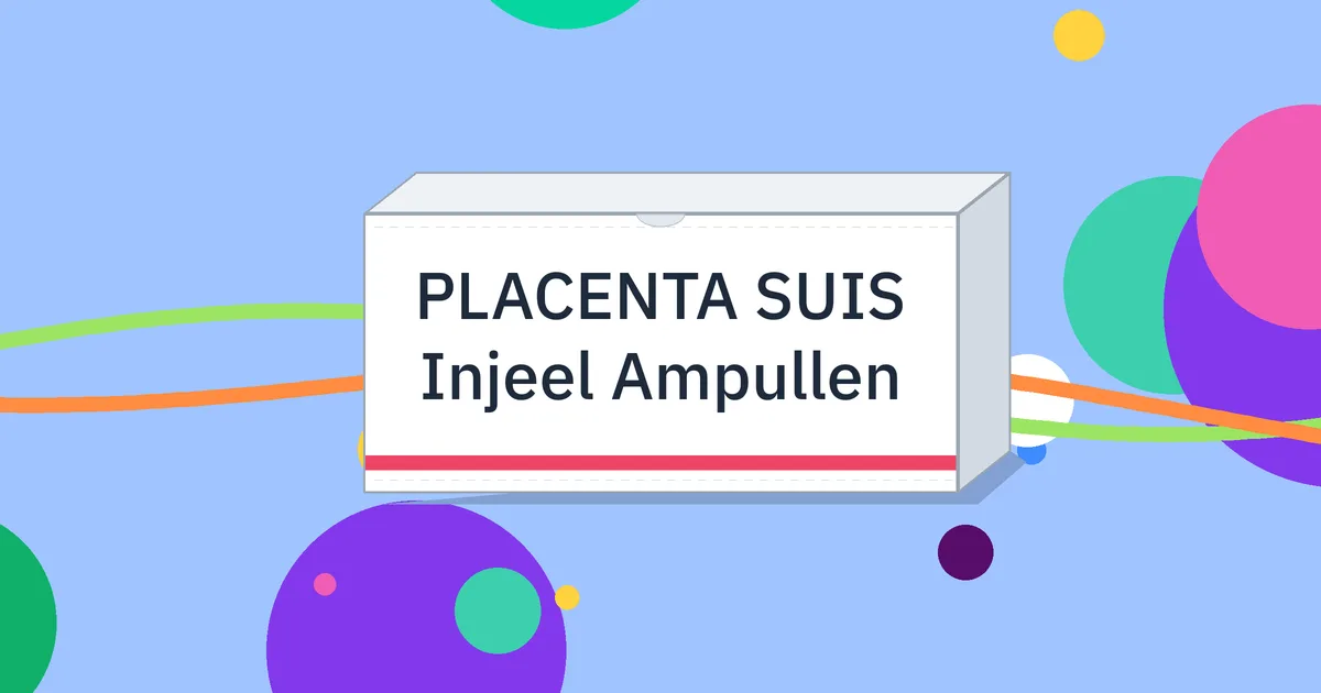 Symbolbild: Packung mit der Aufschrift PLACENTA SUIS Injeel Ampullen (PZN 00815009) – Verfügbarkeit und Bezug in Apotheken in Frankfurt am Main