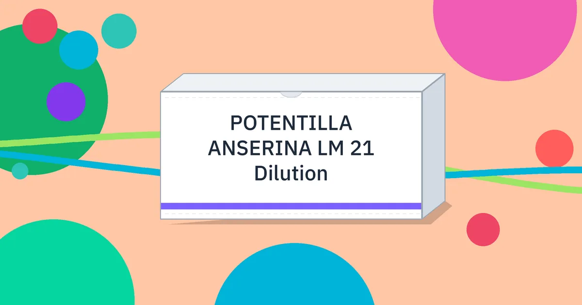 Symbolbild: Packung mit der Aufschrift POTENTILLA ANSERINA LM 21 Dilution (PZN 13665304) – Verfügbarkeit und Bezug in Apotheken in Frankfurt am Main