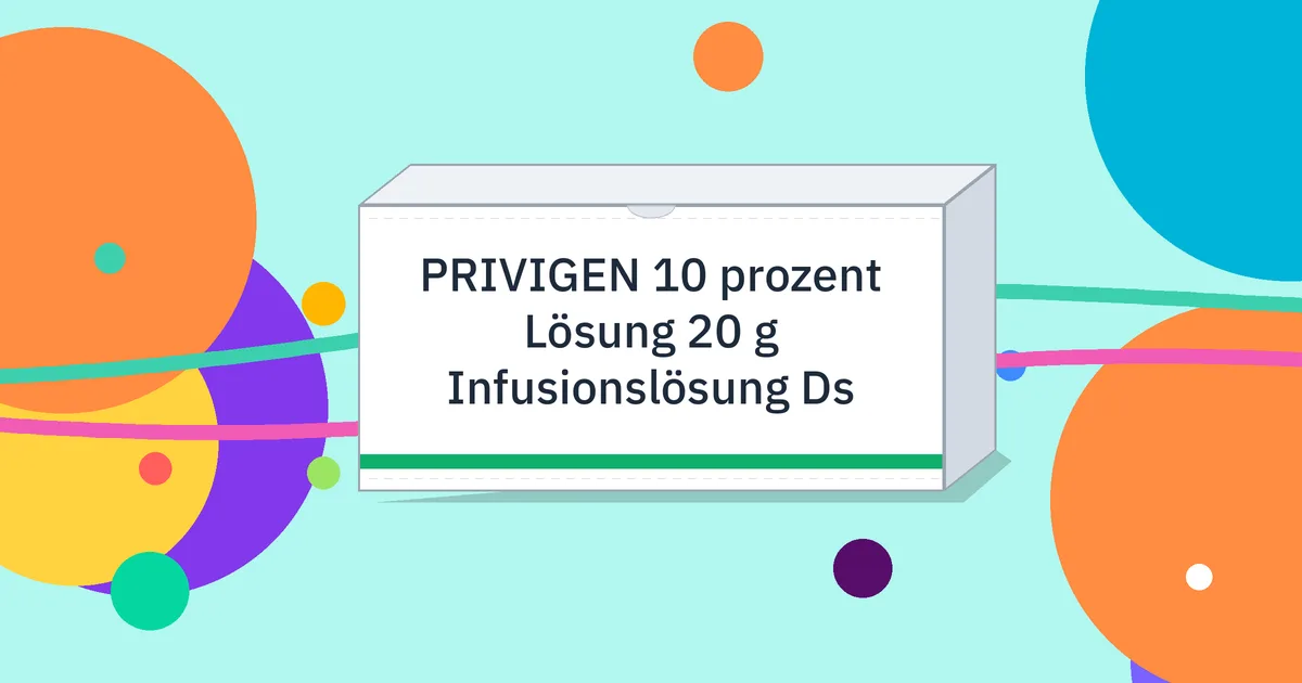 Symbolbild: Packung mit der Aufschrift PRIVIGEN 10 prozent Lösung 20 g Infusionslösung Ds (PZN 10762449) – Verfügbarkeit und Bezug in Apotheken in Frankfurt am Main