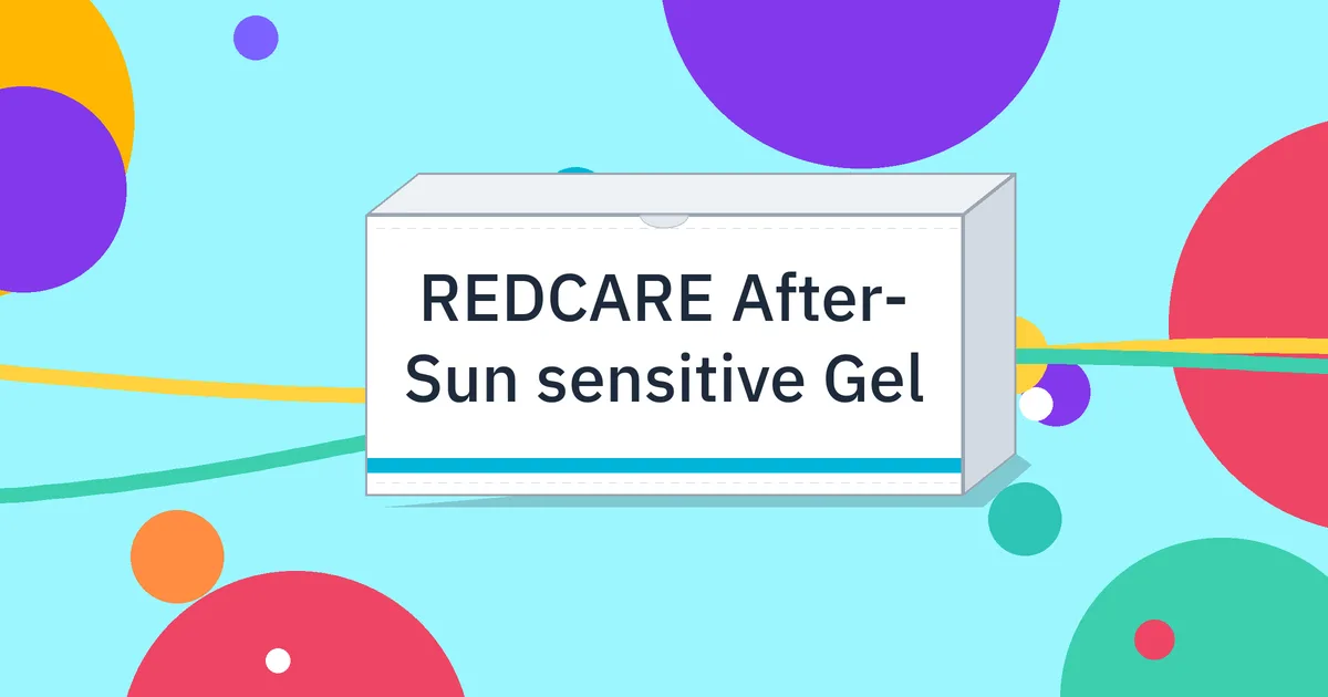 Symbolbild: Packung mit der Aufschrift REDCARE After-Sun sensitive Gel (PZN 19825499) – Verfügbarkeit und Bezug in Apotheken in Frankfurt am Main