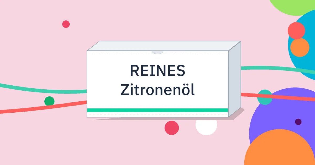 Symbolbild: Packung mit der Aufschrift REINES Zitronenöl (PZN 18855127) – Verfügbarkeit und Bezug in Apotheken in Frankfurt am Main