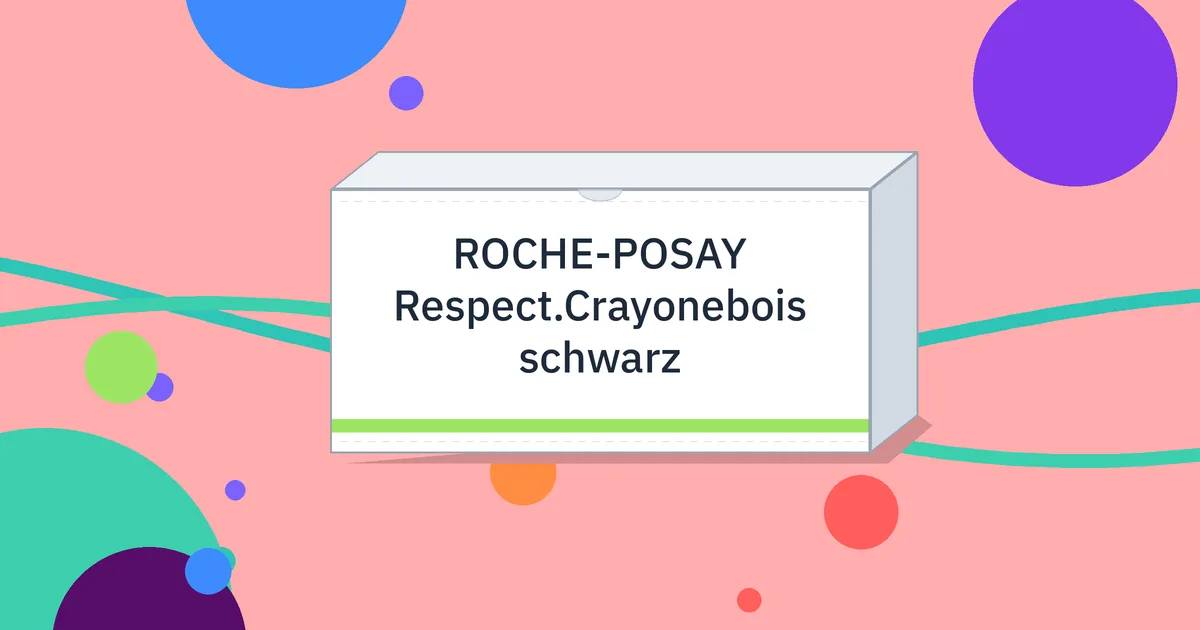 Symbolbild: Packung mit der Aufschrift ROCHE-POSAY Respect.Crayonebois schwarz (PZN 06726703) – Verfügbarkeit und Bezug in Apotheken in Frankfurt am Main