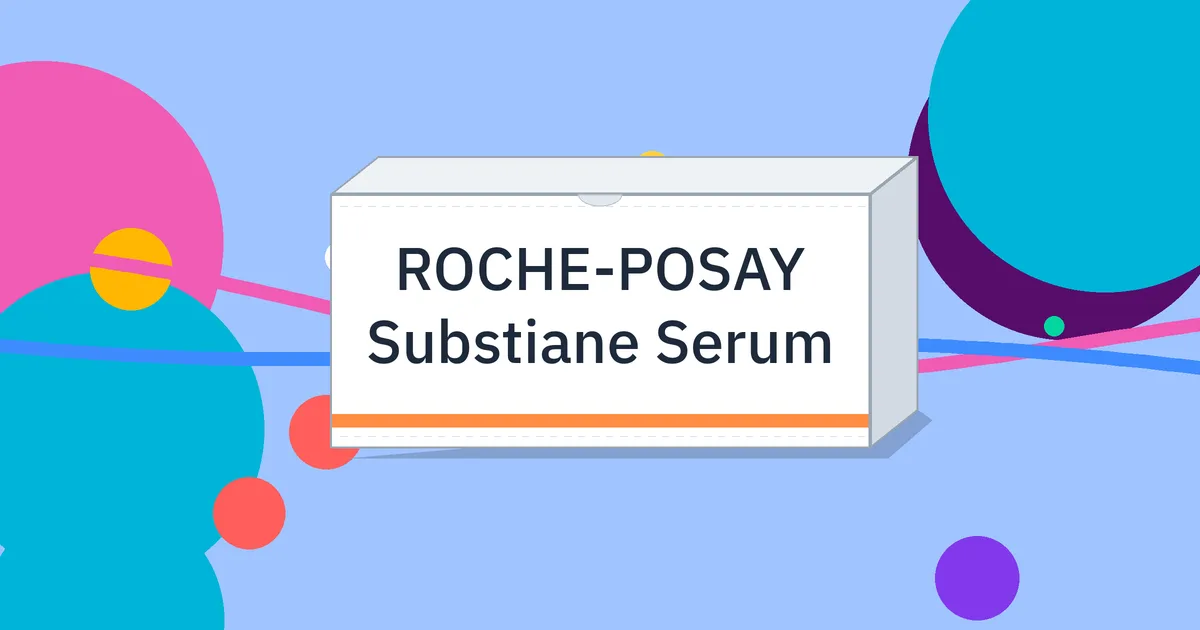 Symbolbild: Packung mit der Aufschrift ROCHE-POSAY Substiane Serum (PZN 06180026) – Verfügbarkeit und Bezug in Apotheken in Frankfurt am Main