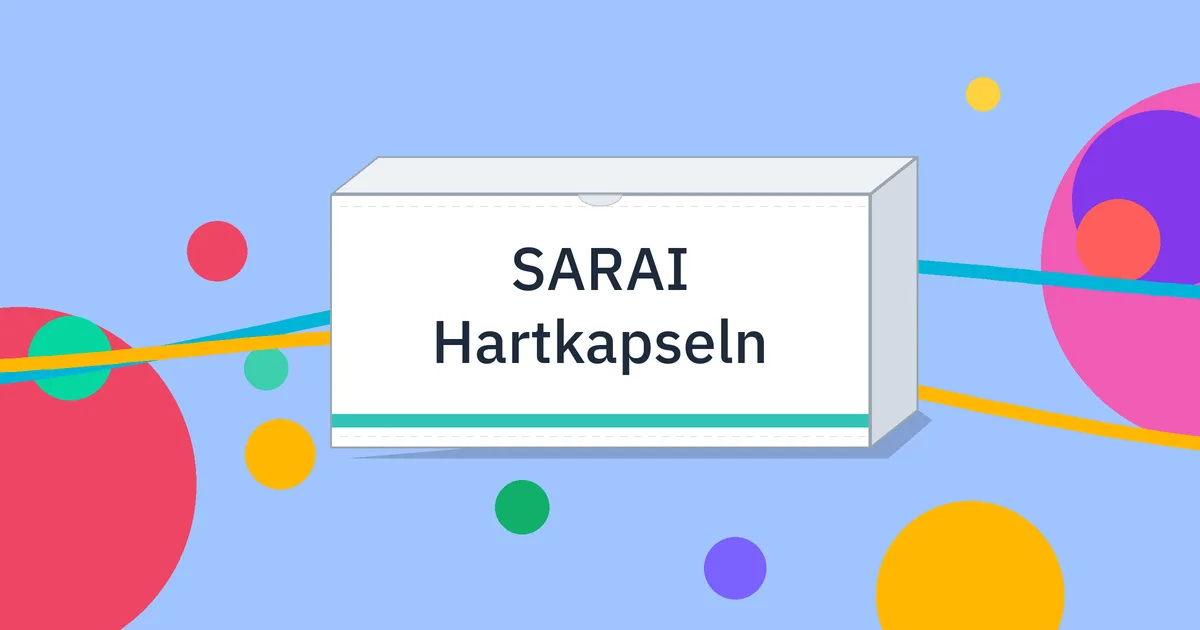 Symbolbild: Packung mit der Aufschrift SARAI Hartkapseln (PZN 02515843) – Verfügbarkeit und Bezug in Apotheken in Frankfurt am Main