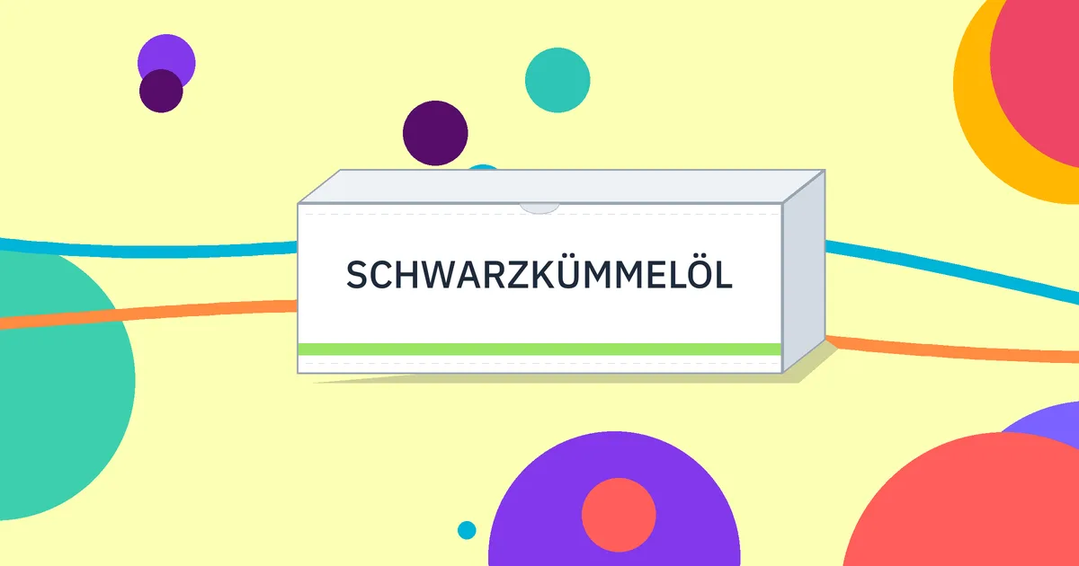 Symbolbild: Packung mit der Aufschrift SCHWARZKÜMMELÖL (PZN 08588139) – Verfügbarkeit und Bezug in Apotheken in Frankfurt am Main